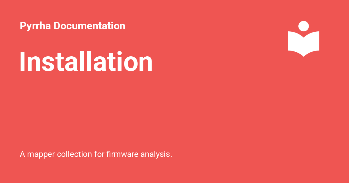 Installation - Pyrrha Documentation